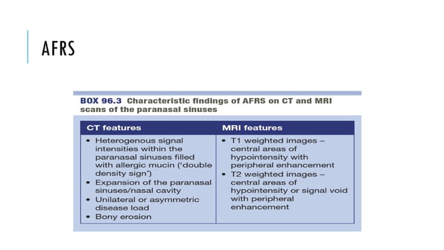 Fungal rhinosinusitis update and epos 2020 | PPTX