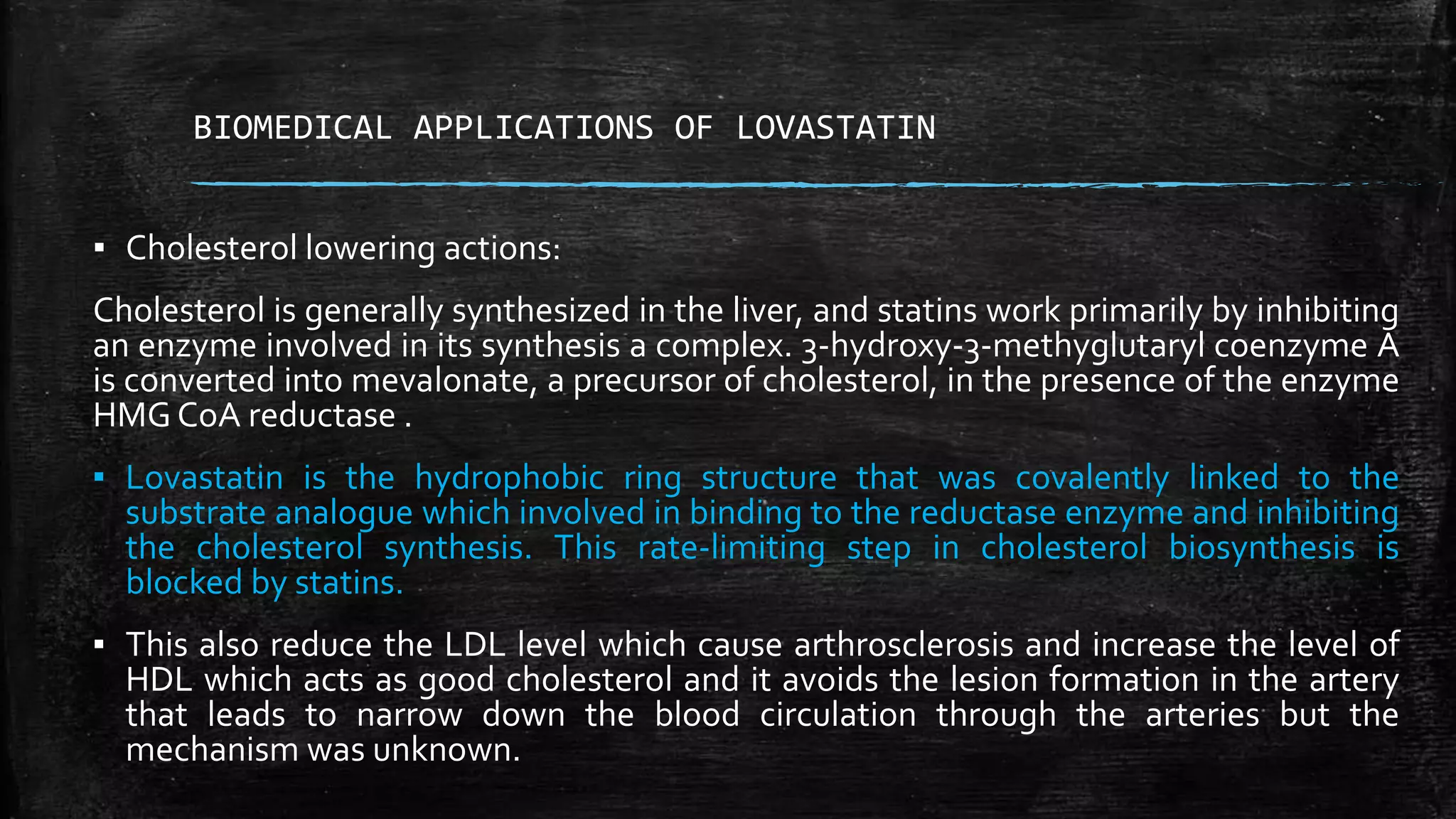 Fungal secondary metabolite - Lovastatin.pptx