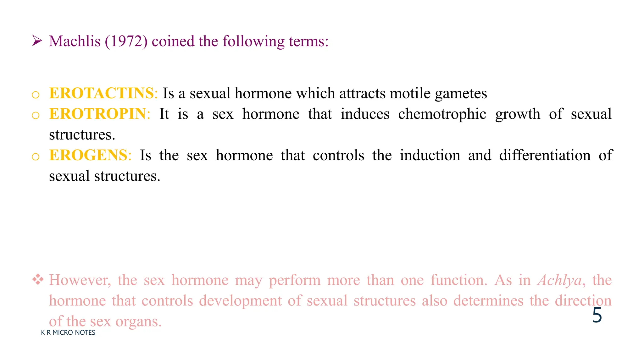 Fungal Sex Hormones SIRENIN ANTHERIDIOL. | PPTX