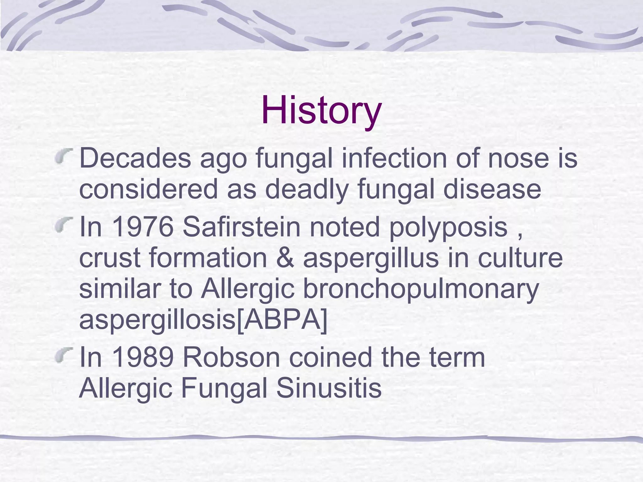 Allergic Fungal Rhinosinusitis | PPT