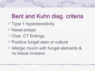 Allergic Fungal Rhinosinusitis | PPT