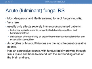 Fungal sinusitis a review | PPTX