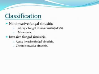 Fungal sinusitis | PPTX