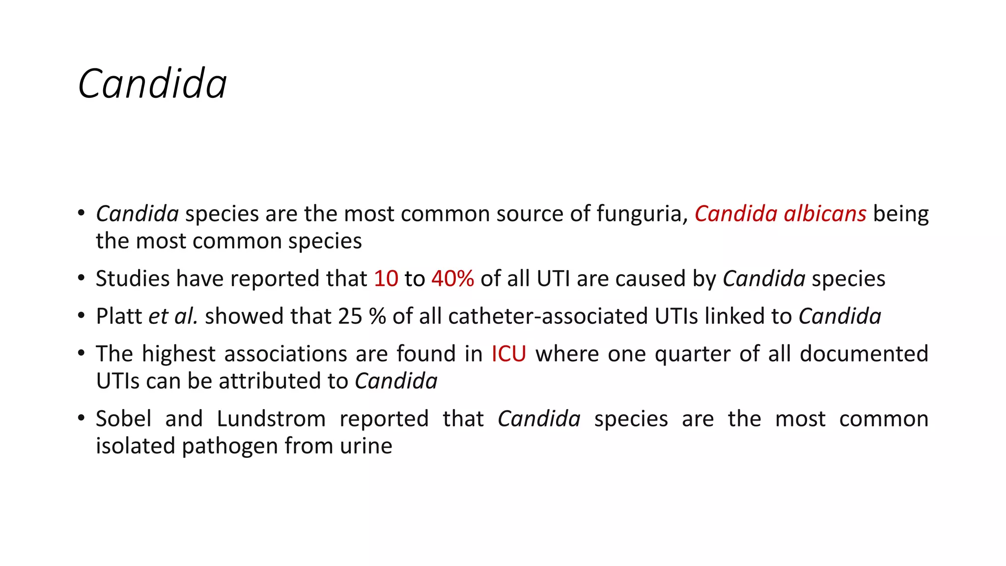 Fungal Infections of the Urinary Tract | PPTX