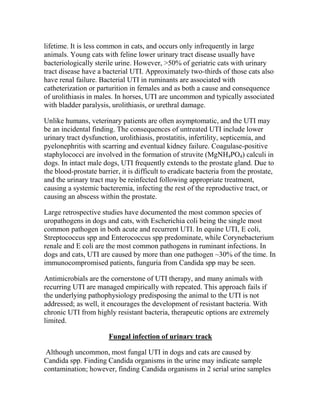 Fungal,viral, bacterial, parasitic and nutritionalinfection of urinary ...