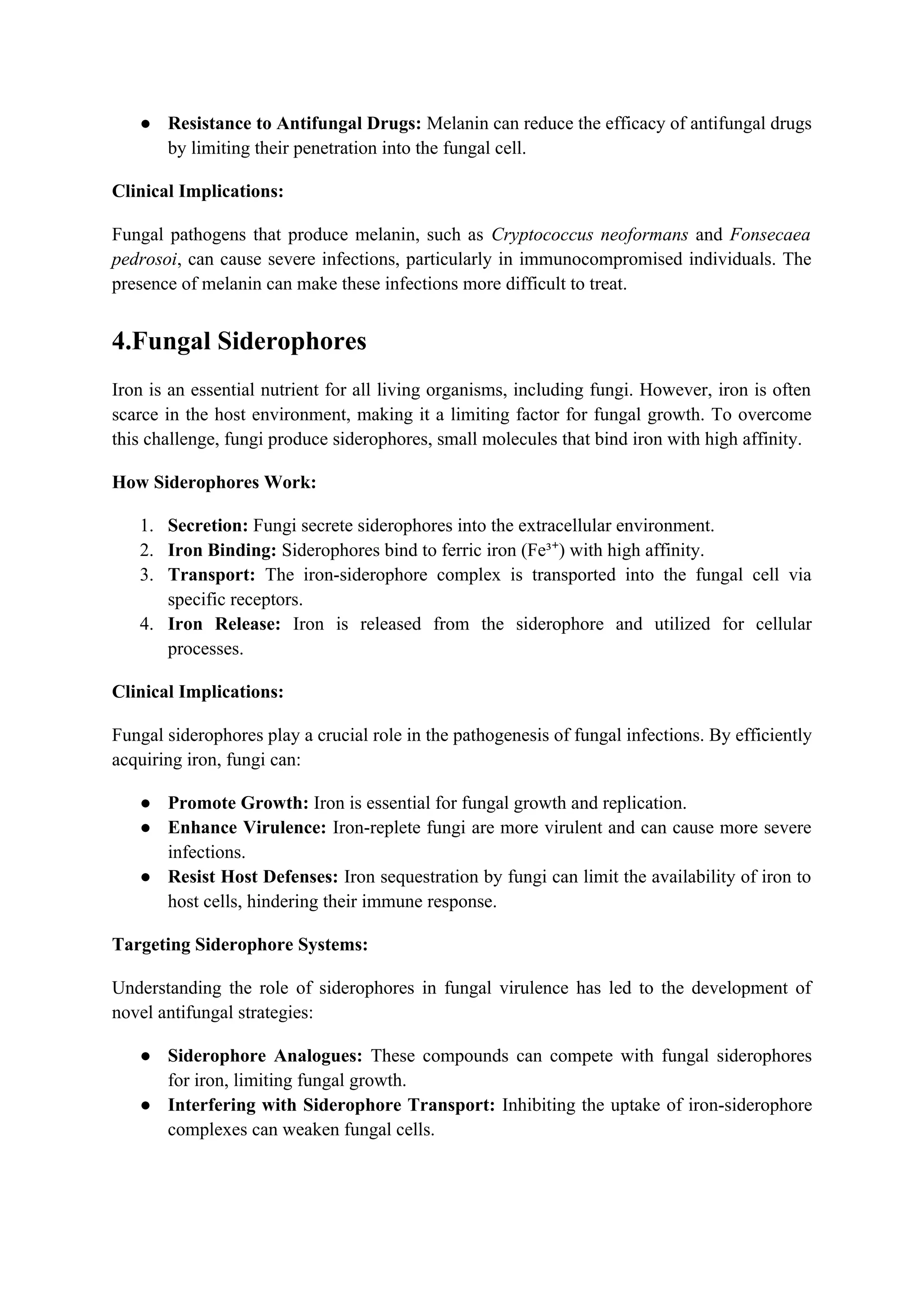 Fungal virulence factors and details docx | PDF