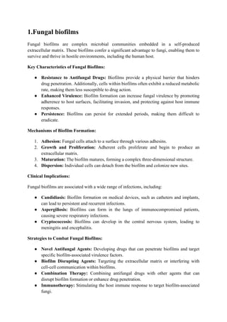 Fungal virulence factors and details docx | PDF