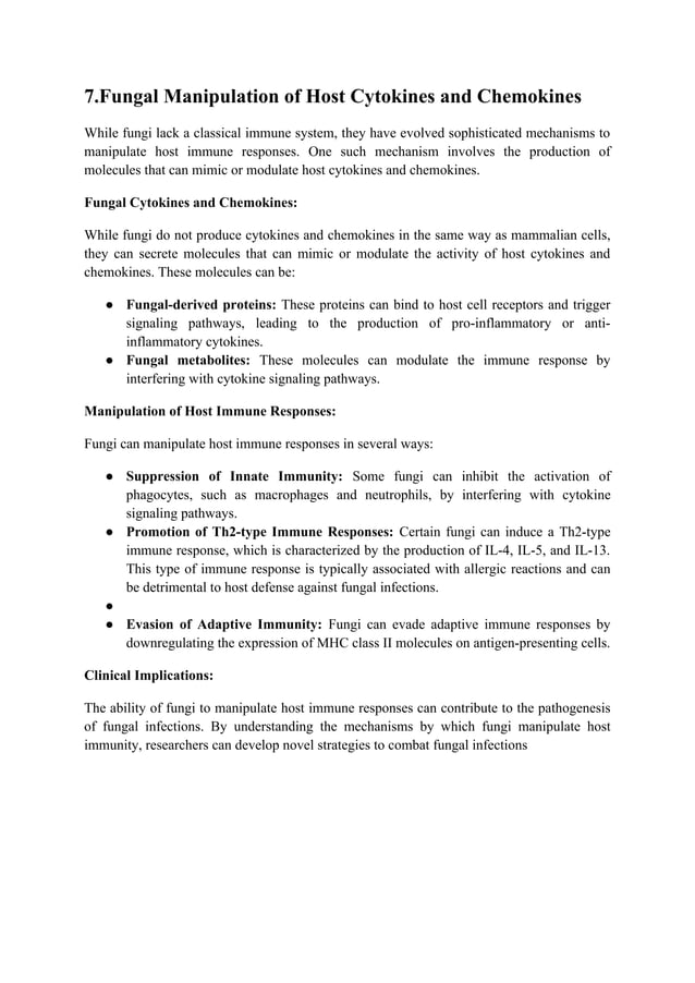 Fungal virulence factors and details docx | PDF