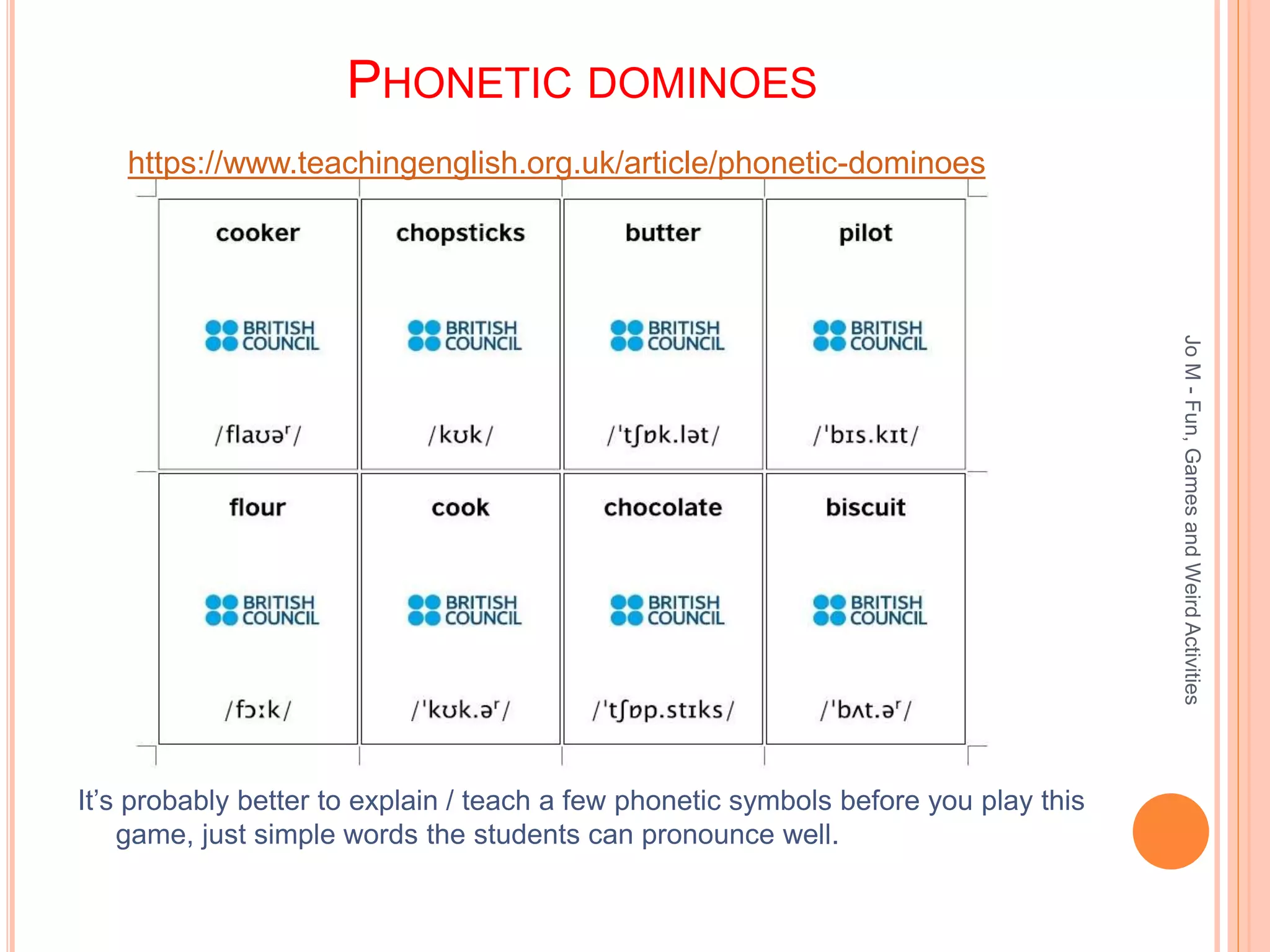 Fun, games and weird activities | PPTX