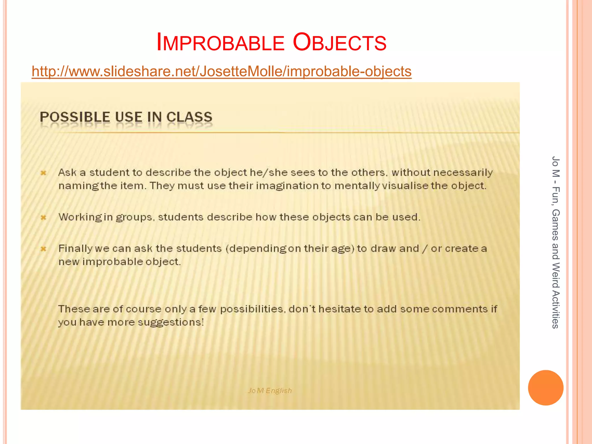 Fun, games and weird activities | PPTX