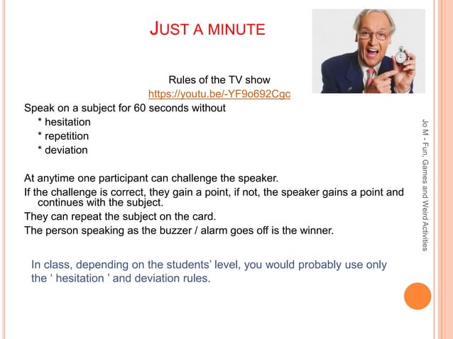 Fun, games and weird activities | PPTX