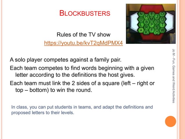 Fun, games and weird activities | PPTX