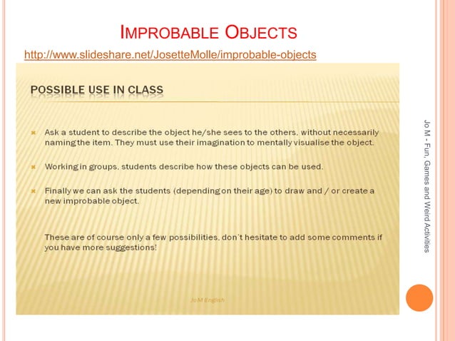 Fun, games and weird activities | PPTX