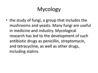 Fungus and its role in ecosystems. Explained for Pharm d students | PPT