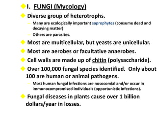Fungus and its role in ecosystems. Explained for Pharm d students | PPT