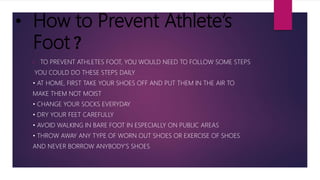 ATHLETE'S FOOT [TENEA PEDIS] FUNGI | PPTX