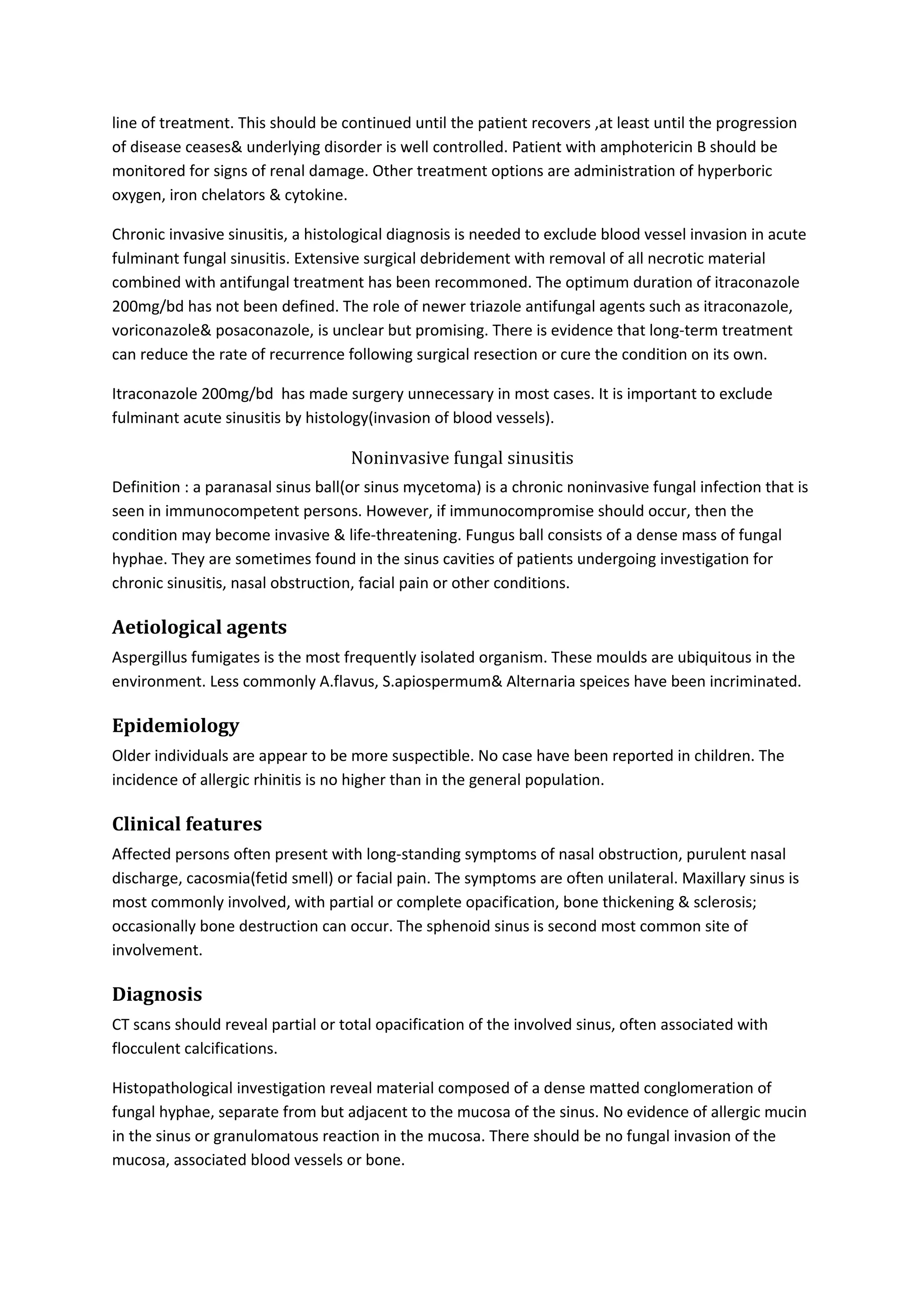 Fungi( all fungal sinusitis & candidiasis) | DOC