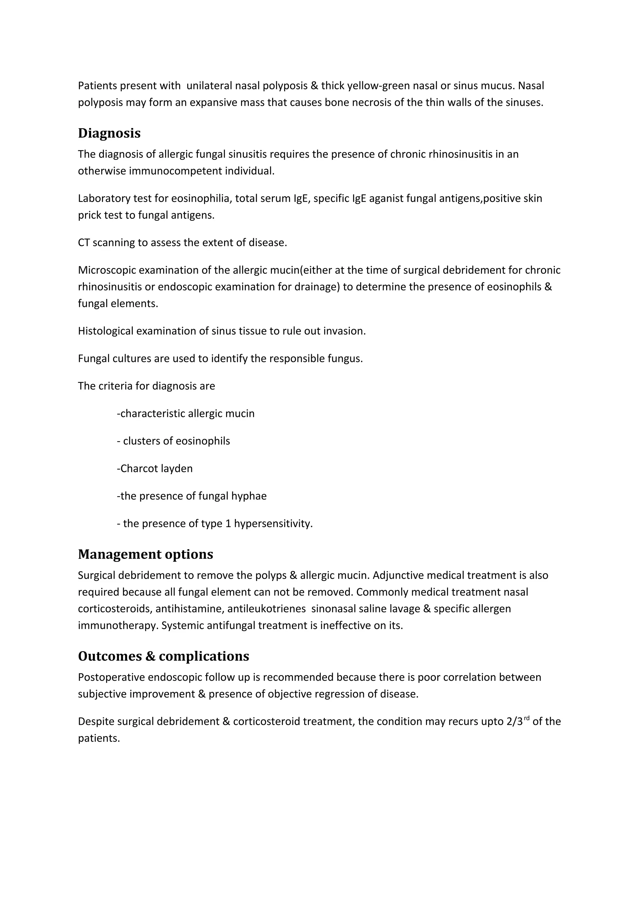 Fungi( all fungal sinusitis & candidiasis) | DOC
