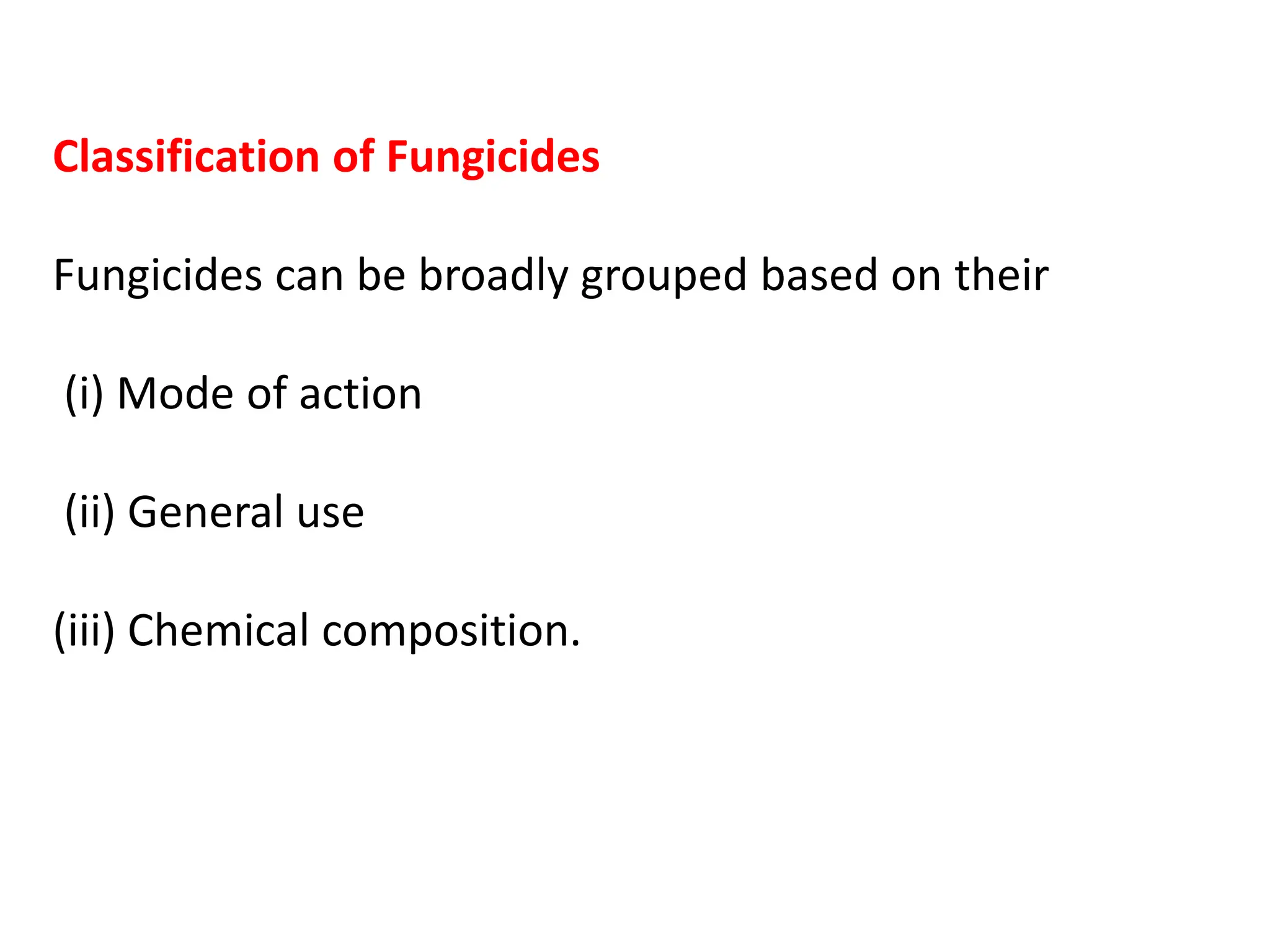 Fungicide.pptx classification of fungicide | PPTX