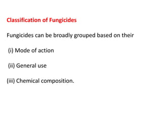 Fungicide.pptx classification of fungicide | PPTX