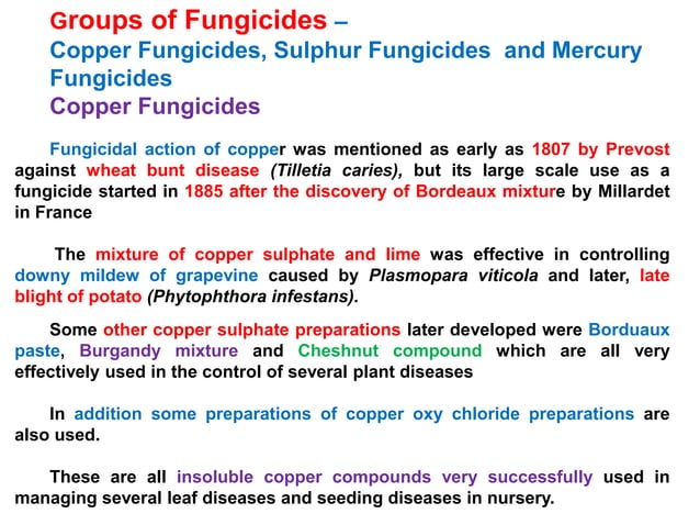 Fungicide.pptx classification of fungicide | PPTX | Gardening | Home ...