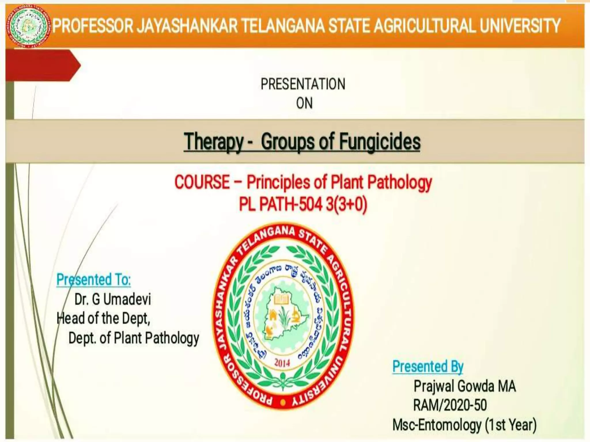 Fungicides, Classification, FRAC MoA.pptx