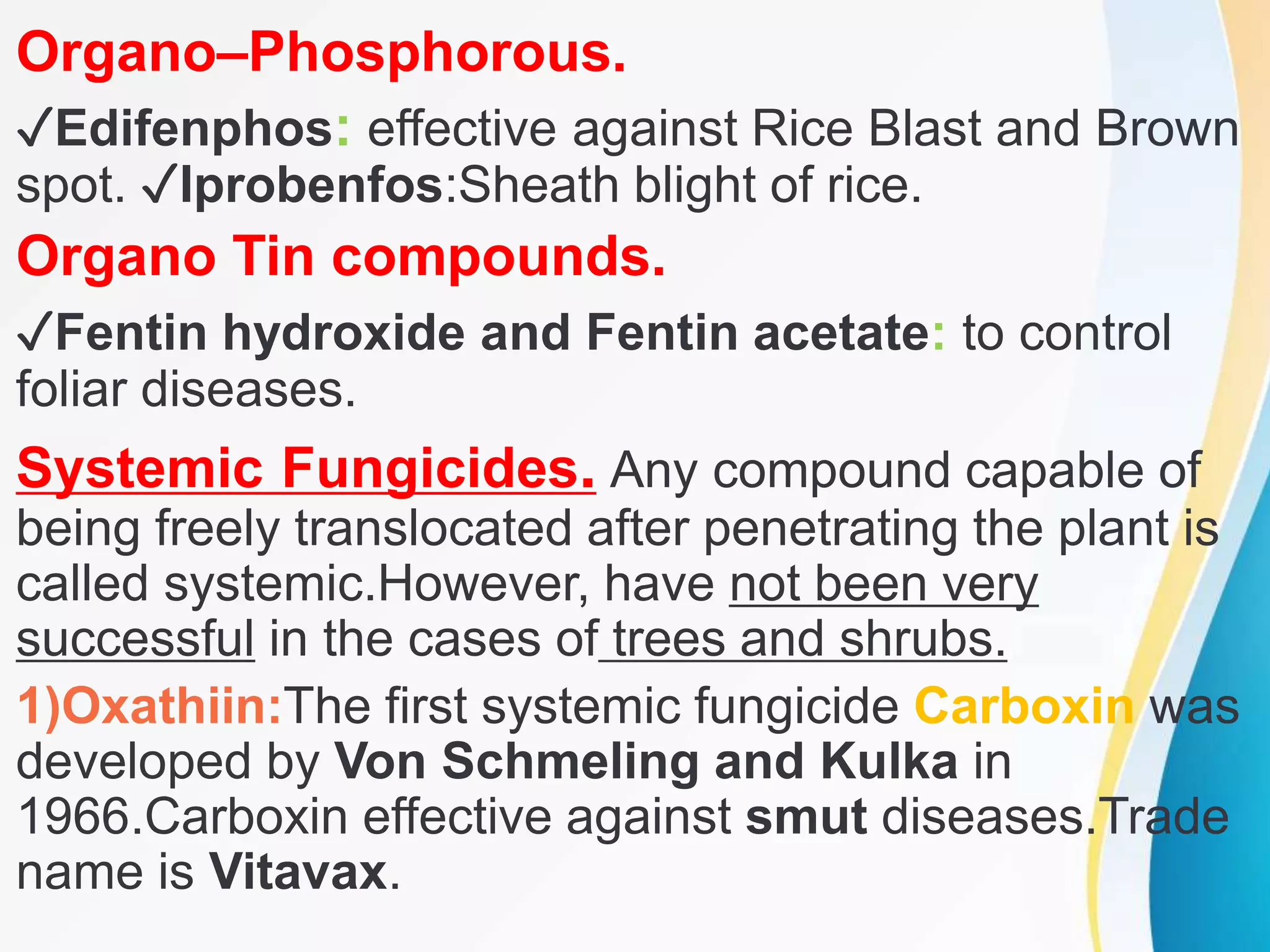 Fungicides, Classification, FRAC MoA.pptx