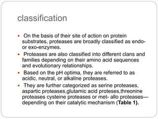 industrial applications of fungal proteases | PPT