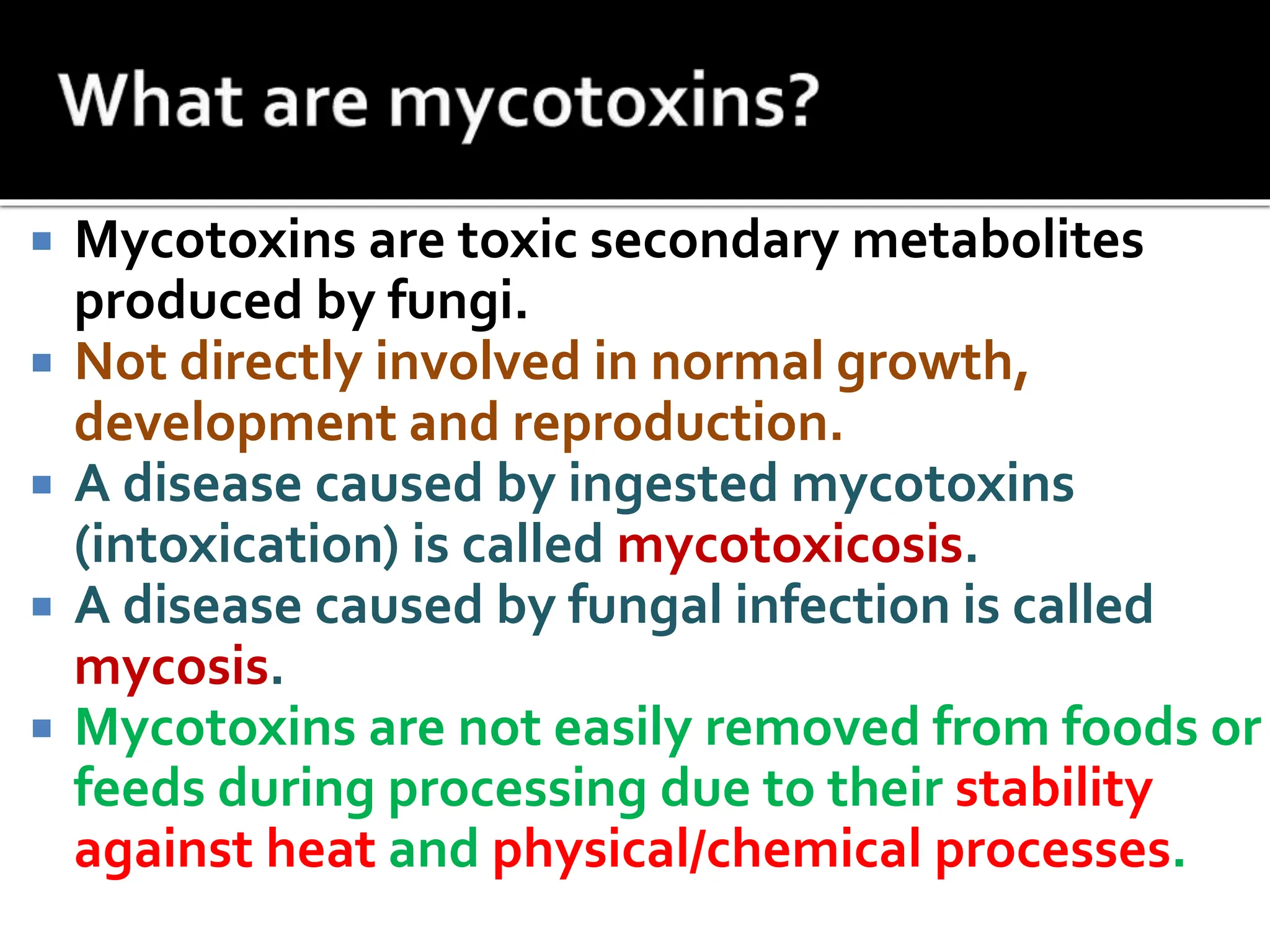 fungi mycotoxins, their classification and mode of action.pptx