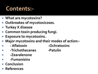 fungi mycotoxins, their classification and mode of action.pptx