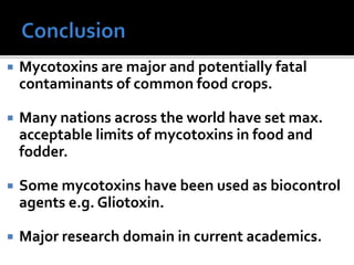fungi mycotoxins, their classification and mode of action.pptx