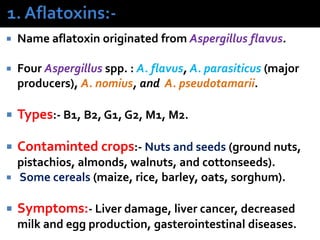 fungi mycotoxins, their classification and mode of action.pptx