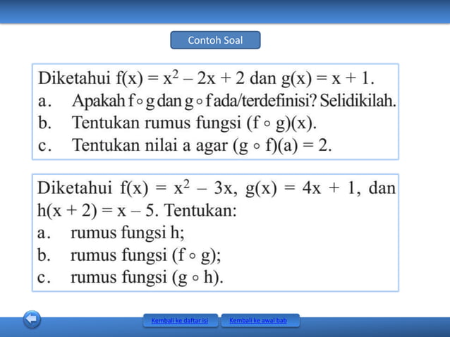 FUNGSI KOMPOSISI DAN FUNGSI INVERS MATEMATIKA SMA KELAS 11 | PPTX