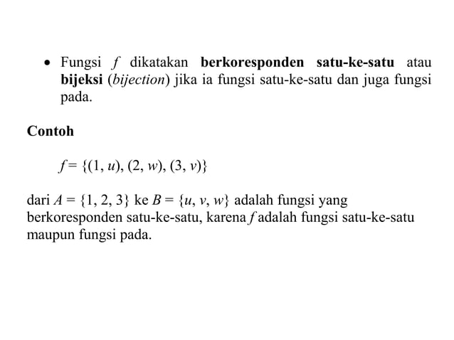 Ppt Fungsi matakuliah matematika diskrit | PPTX