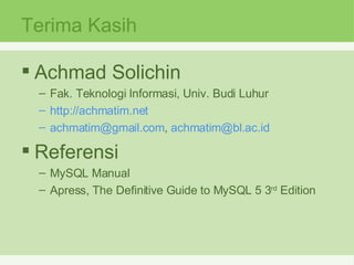Fungsi Fungsi Di MySQL | PPT