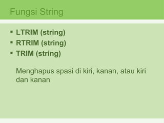 Fungsi Fungsi Di MySQL | PPT