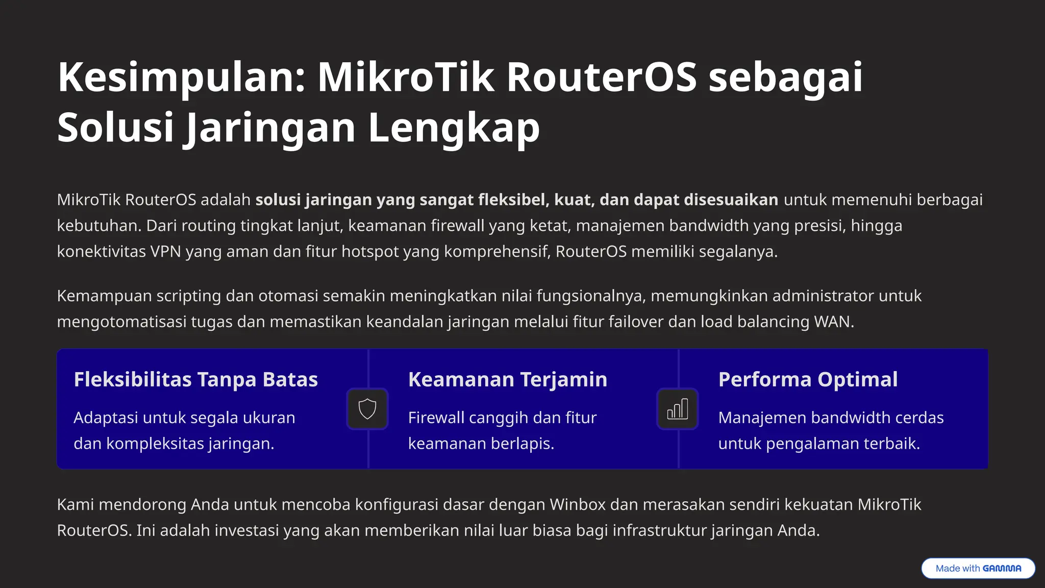 Fungsi MikroTik RouterOS - pada mikrotik | PPTX