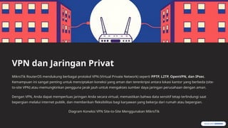 Fungsi MikroTik RouterOS - pada mikrotik | PPTX