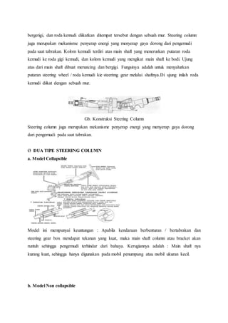 Fungsi fungsi sistem kemudi | PDF