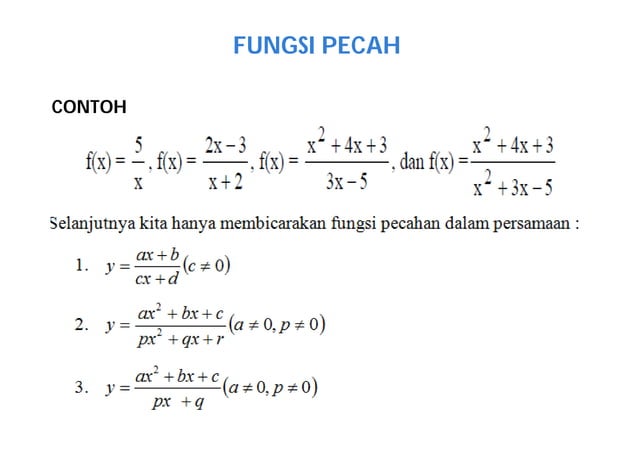fungsi pecah | PDF