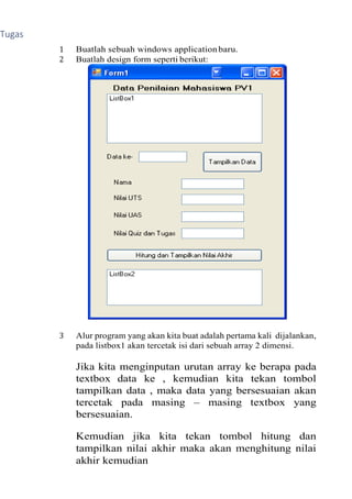Fungsi Array pada VB.docx
