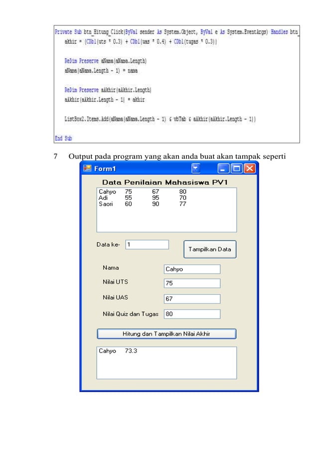 Fungsi Array pada VB.docx