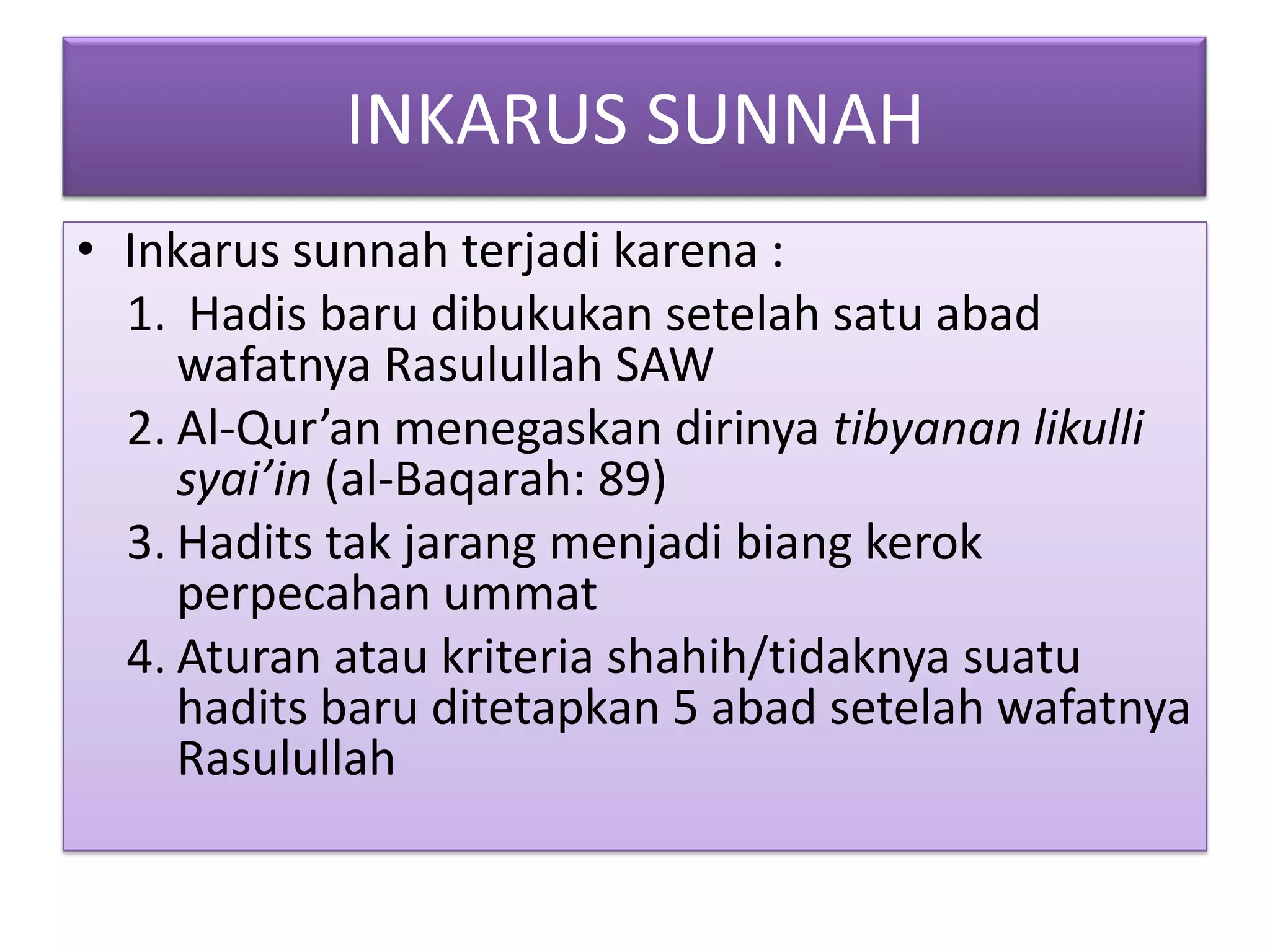 Fungsi as sunnah | PPTX