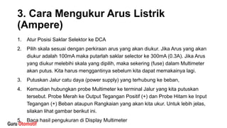 Fungsi Dan Cara Penggunaan Multimeter (Multitester).pptx