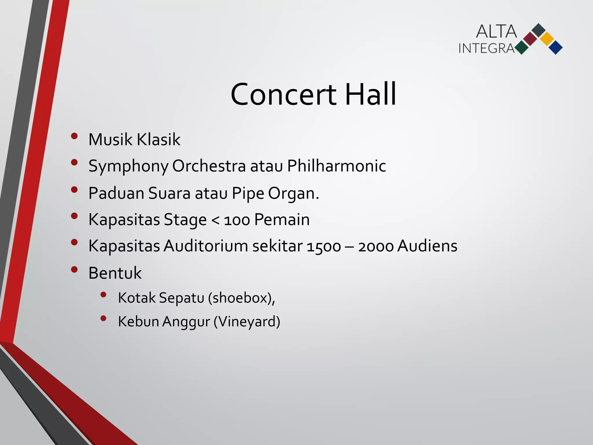 Fungsi dan desain arsitektur gedung pertunjukan seni | PDF