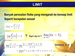 Fungsi dan limit | PPTX