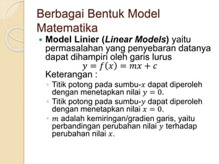 Fungsi dan model matematika | PPTX