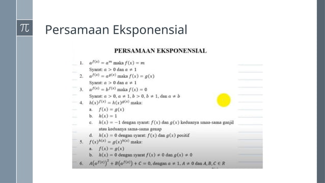 Fungsi Dan Persamaan EKSPONENSIAL re.pptx