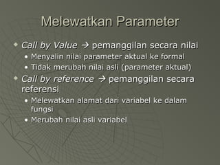 Fungsi dan Prosedur | PPT