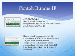 Fungsi dan Rumus IF pada excel Claudia xii akl.pptx